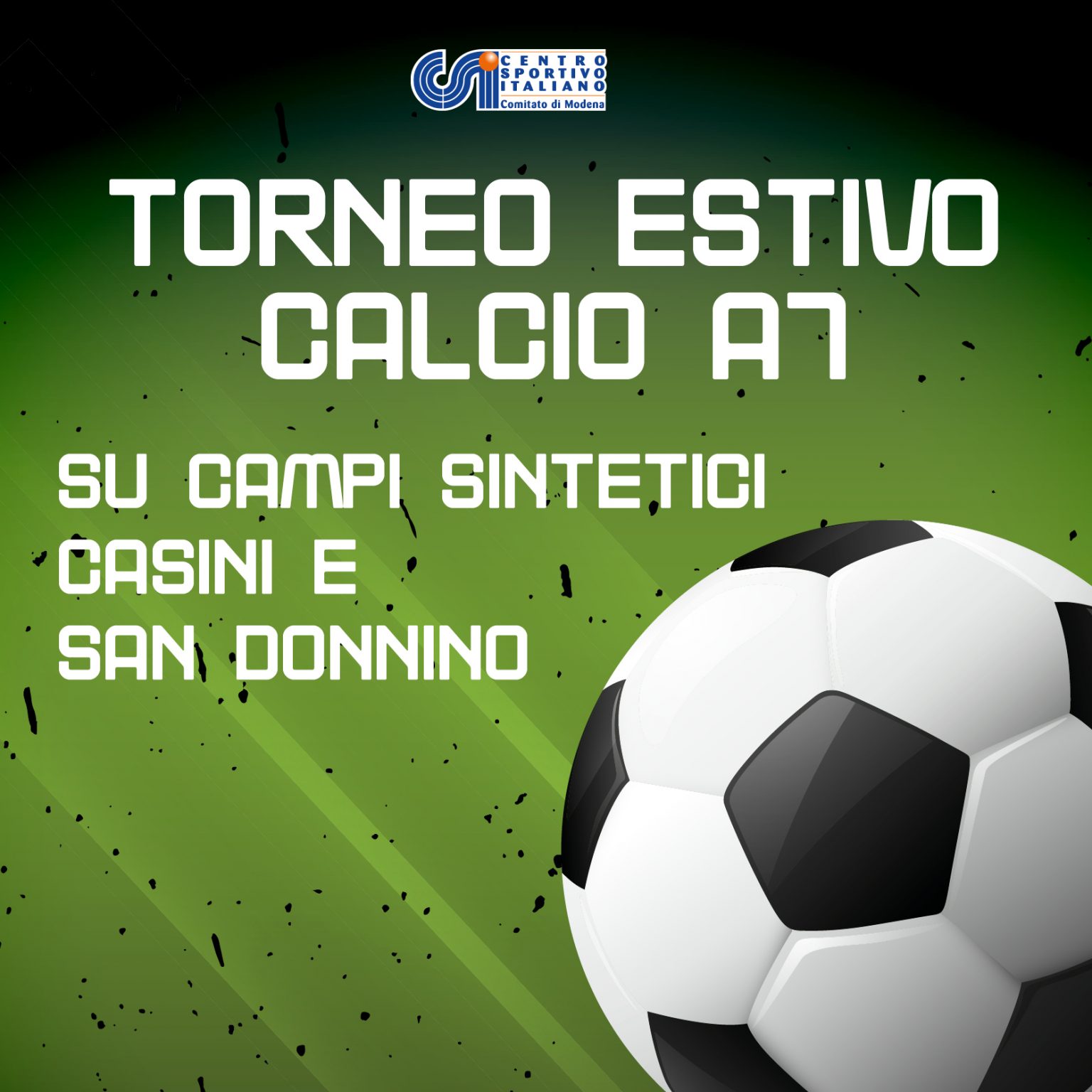 Torneo Calcio a 7 dal 21 giugno 2021 - CSI Modena